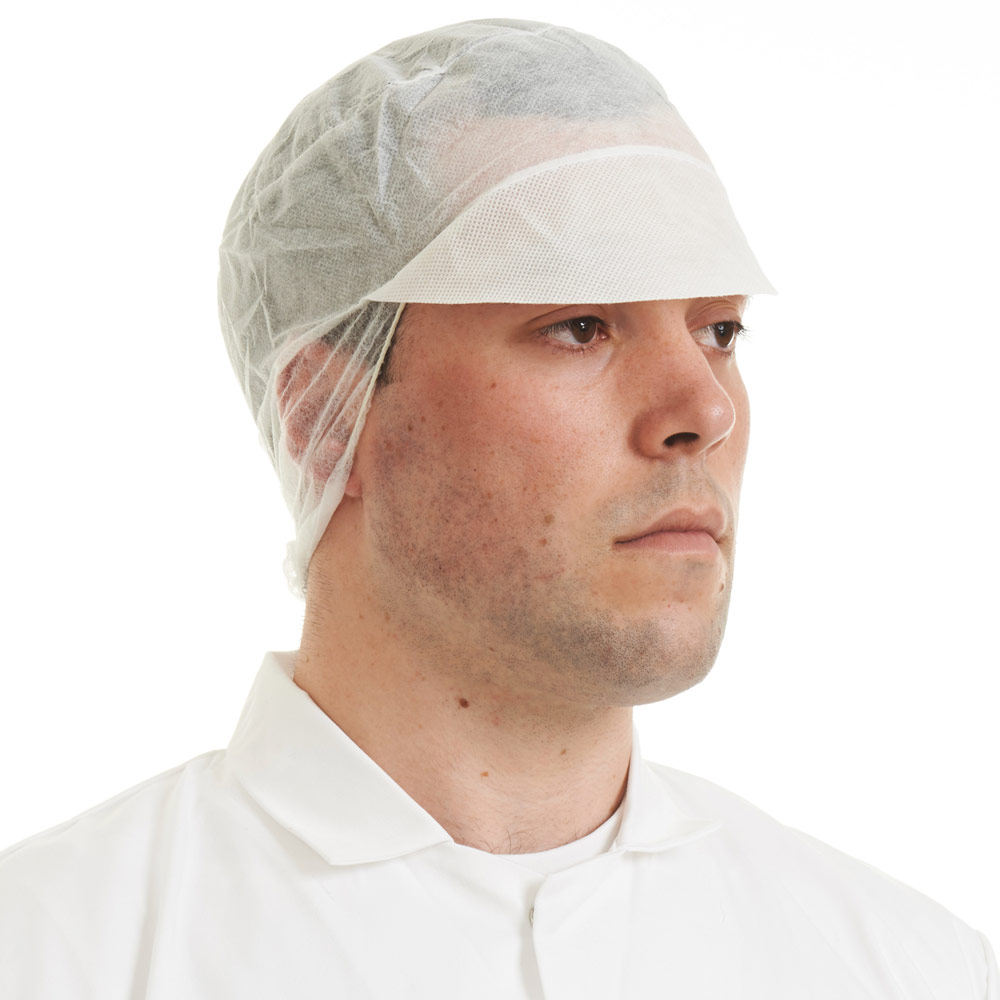 Supertouch Snood Cap White - 10x50 | The PPE Online Shop