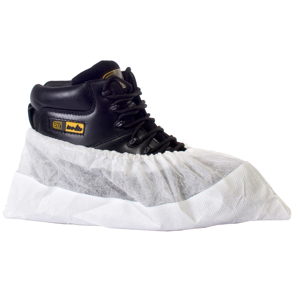 Supertouch CPE/PP Deluxe 16 Inch Overshoe - White | The PPE Online Shop