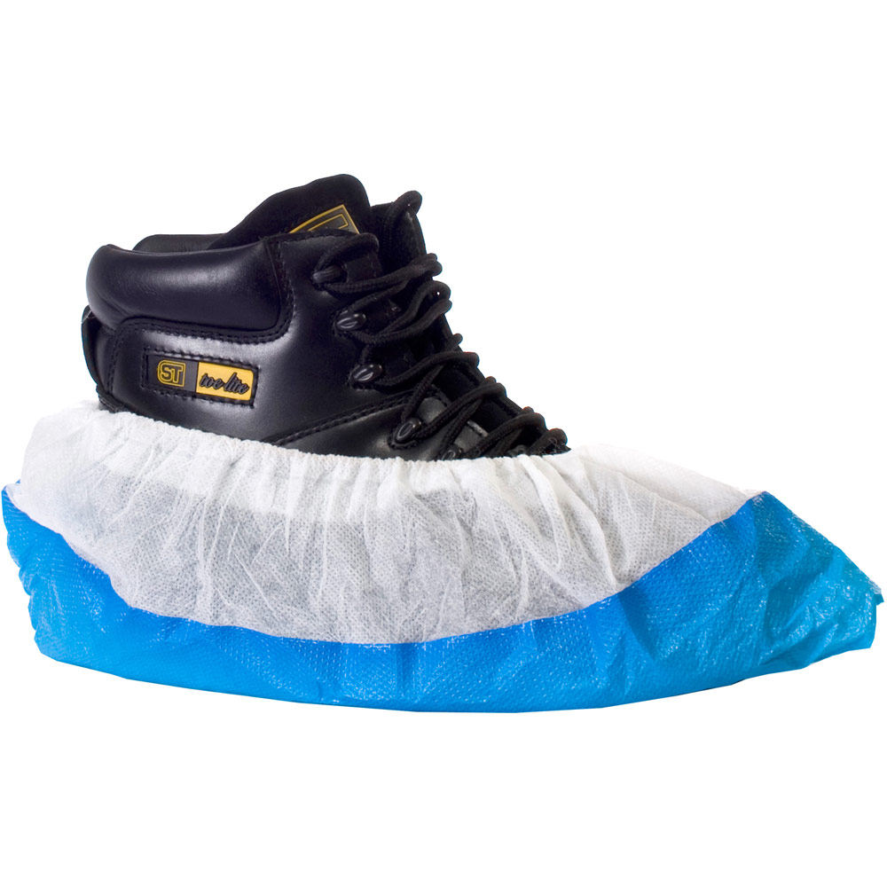 Supertouch CPE/PP Deluxe 16 Inch Overshoe - White/Blue | The PPE Online ...
