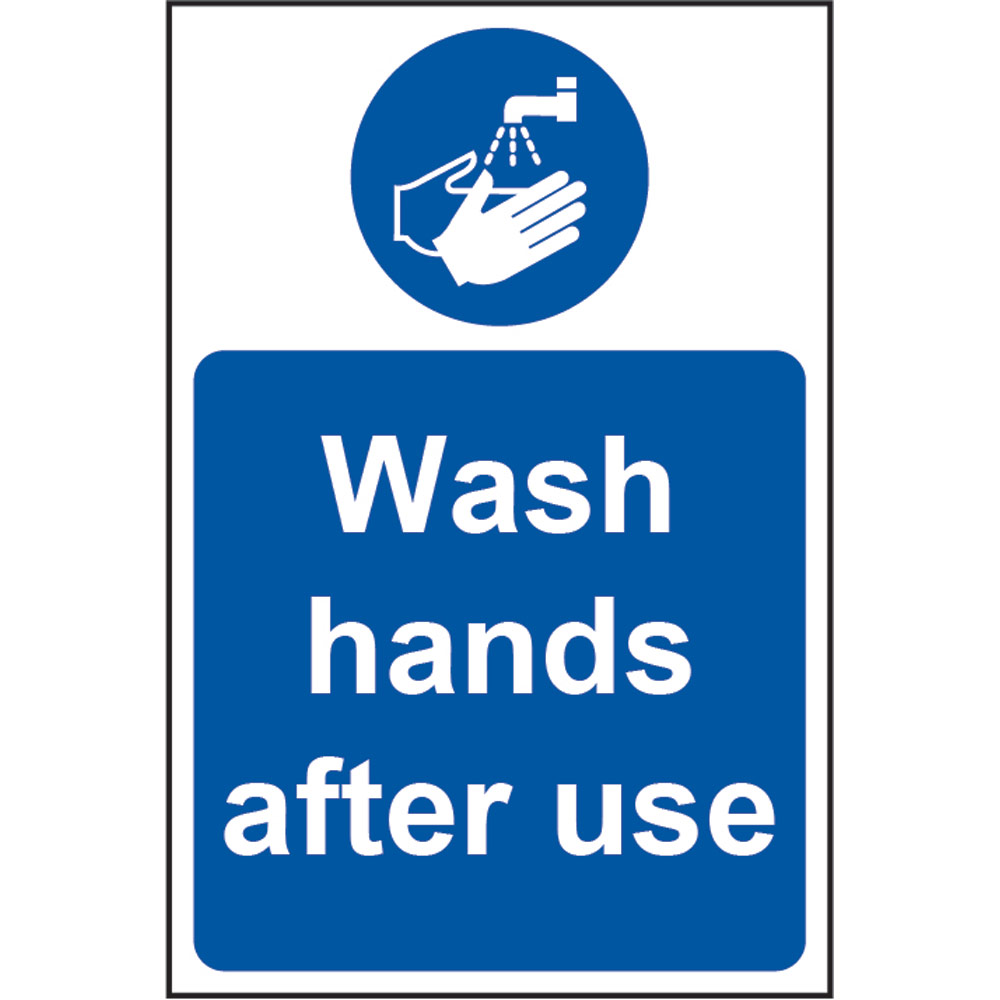 Mandatory Rigid PVC Sign (200 x 300mm) - Wash Hands After Use | The PPE ... Mandatory Rigid PVC Sign (200 x 300mm) - Wash Hands After Use | The PPE ...